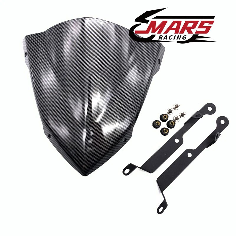 Для мотоциклов YAMAHA MT07 FZ07 (MT-07 FZ-07) 2014-2017: Аксессуары, ветровые дефлекторы Carbon fibe