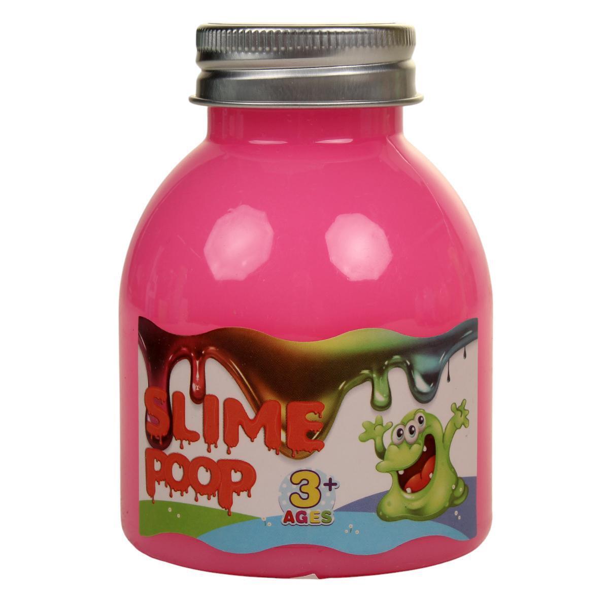 Лизун в банке "SLIME POOP" 220г, 6 цветов, для детей от 3 лет