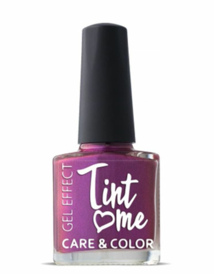 Лак для ногтей TINT ME Care&Color "Purple Reign" тон 81, 10 мл, фиолетовый перламутр