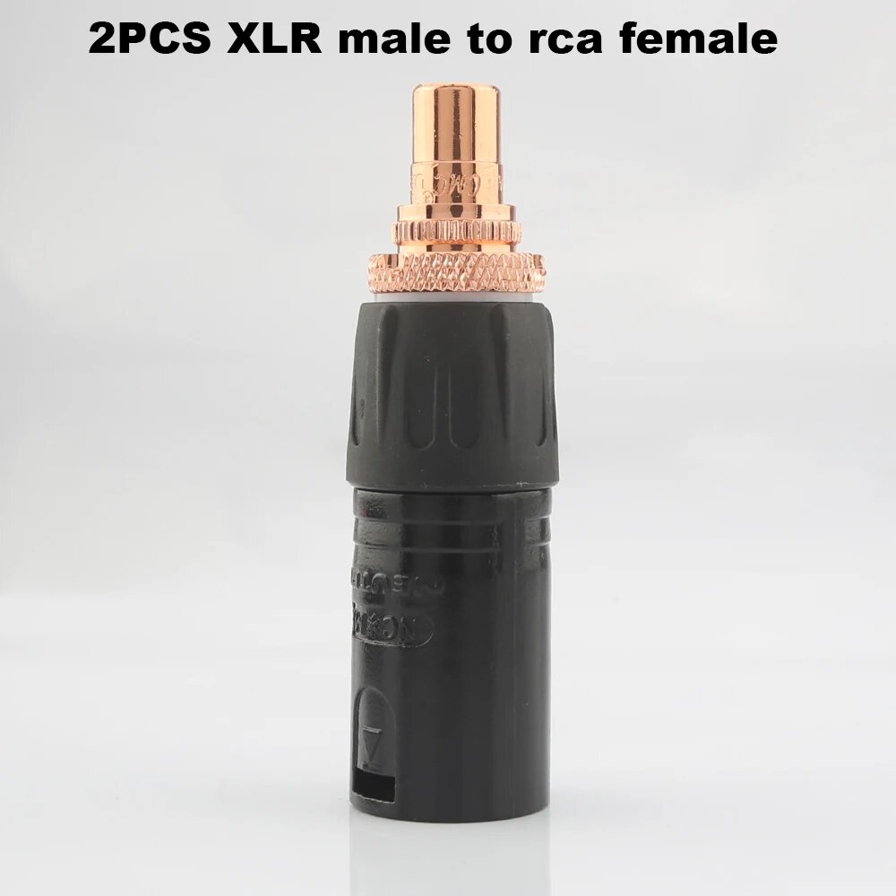 2шт XLR male to RCA female, цвет 2