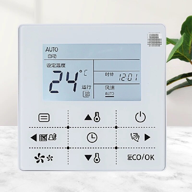 Панель управления для кондиционера Midea KJR-90D/90C/BK линейный контроллер duct мультизональный 5-проводной белый