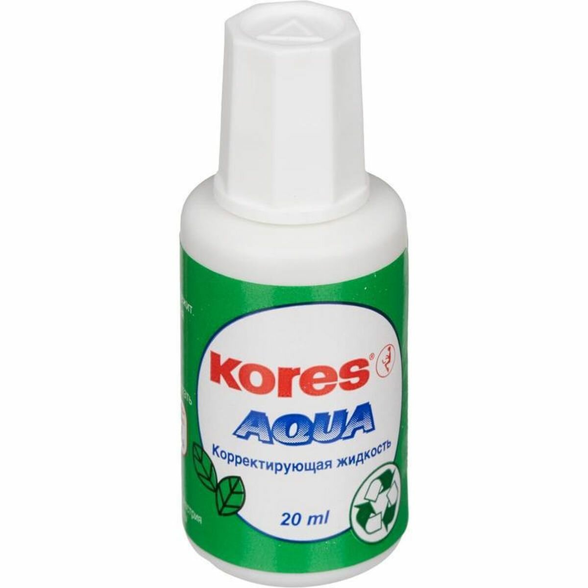 Корректирующая жидкость Kores Aqua, 20мл, на водной основе, с кисточкой (69118), 10шт.