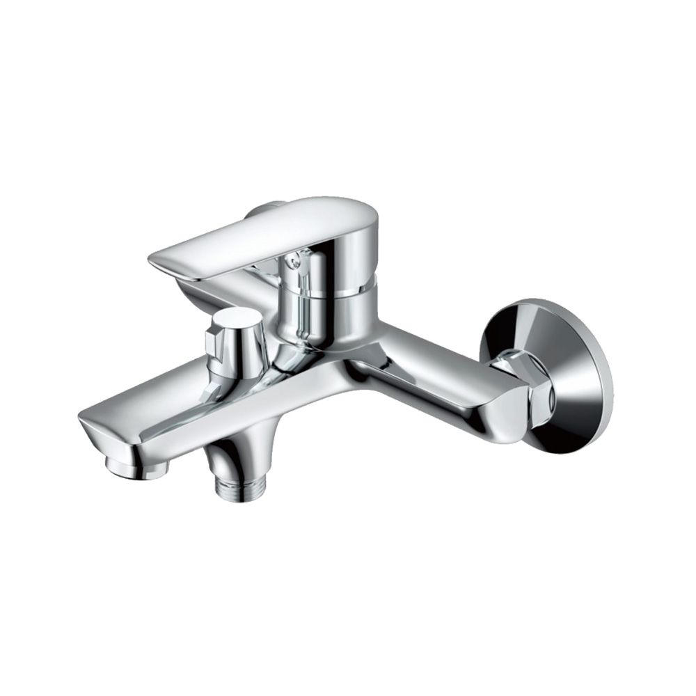 Смеситель для ванны Valfex Elara Chrome, однорычажный, короткий излив, ручной душ, хром