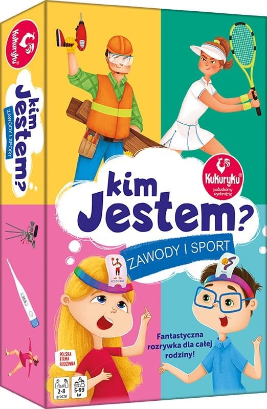Настольная игра Kukuryku кто я профессии и спорт, семейная игра для детей