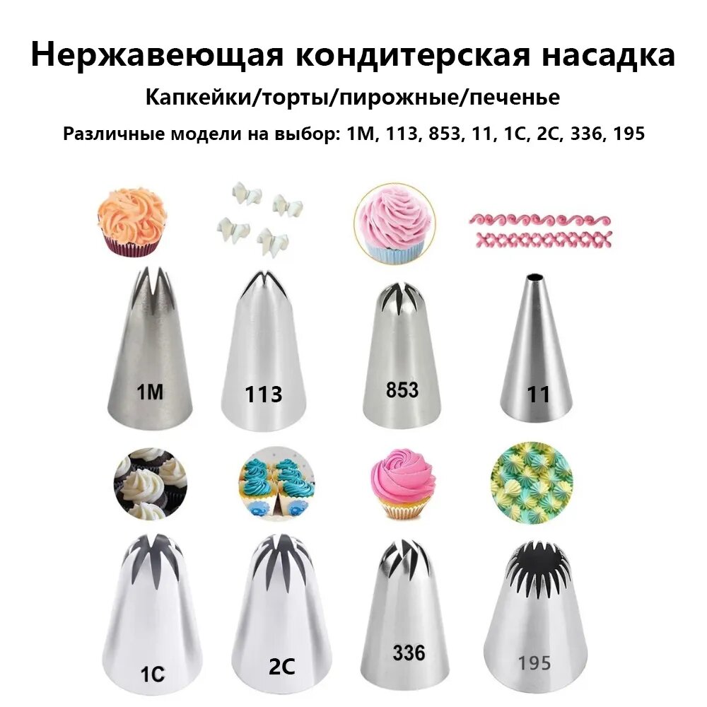 Шприц кондитерский насадок 1 шт мешков 0 шт