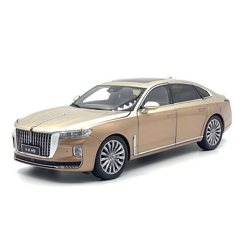 Модель автомобиля FAW Hongqi H9 1:18 Century Dragon из металла, коллекционная модель, подарок для мужчин, коричневый