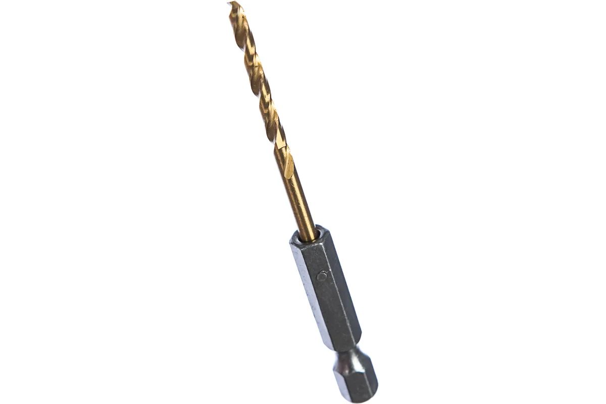 Сверло по металлу HSS-TiN 3x33x81, 1/4"