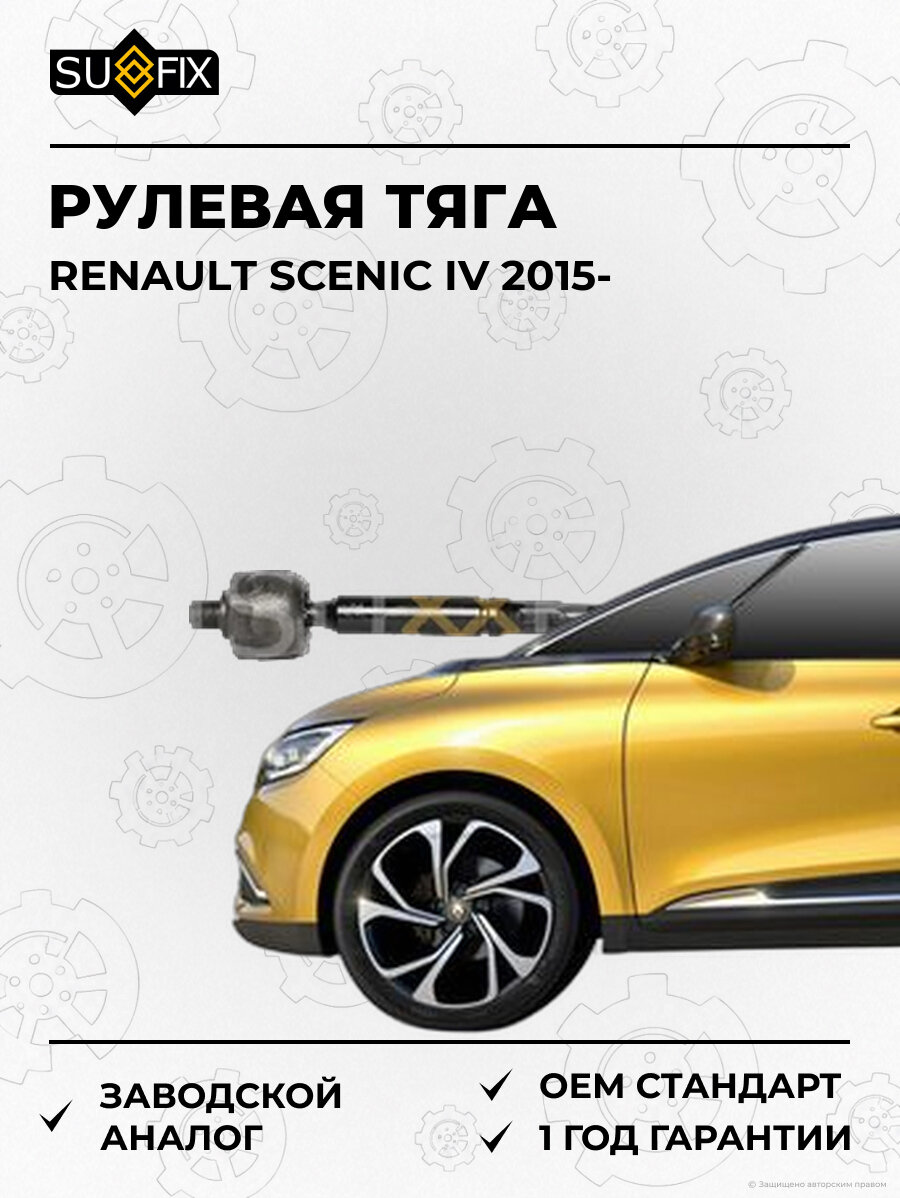 Рулевая тяга SUFIX SD1074 Рено Сценик IV RENAULT SCENIC IV 2015
