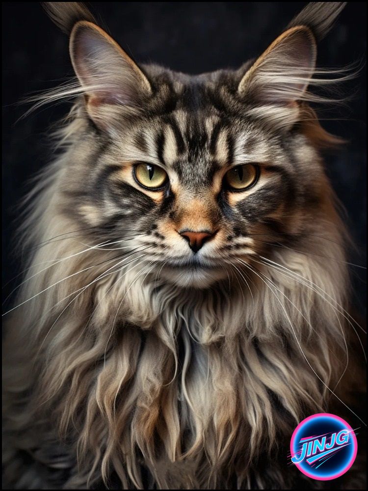 5D алмазная картина "Maine Coon", круглый бриллиант, подходит для украшения дома, гостиной, спальни, подарка к празднику,40X50CM, розовый