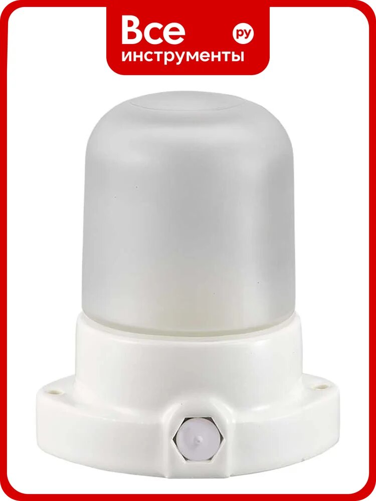 Светильник ЖКХ General Lighting Systems SAUNA 130х105х85мм GCF-SNC-60-E27-IP65-W, под лампу Е27 до 60Вт, корпус керамика 437767