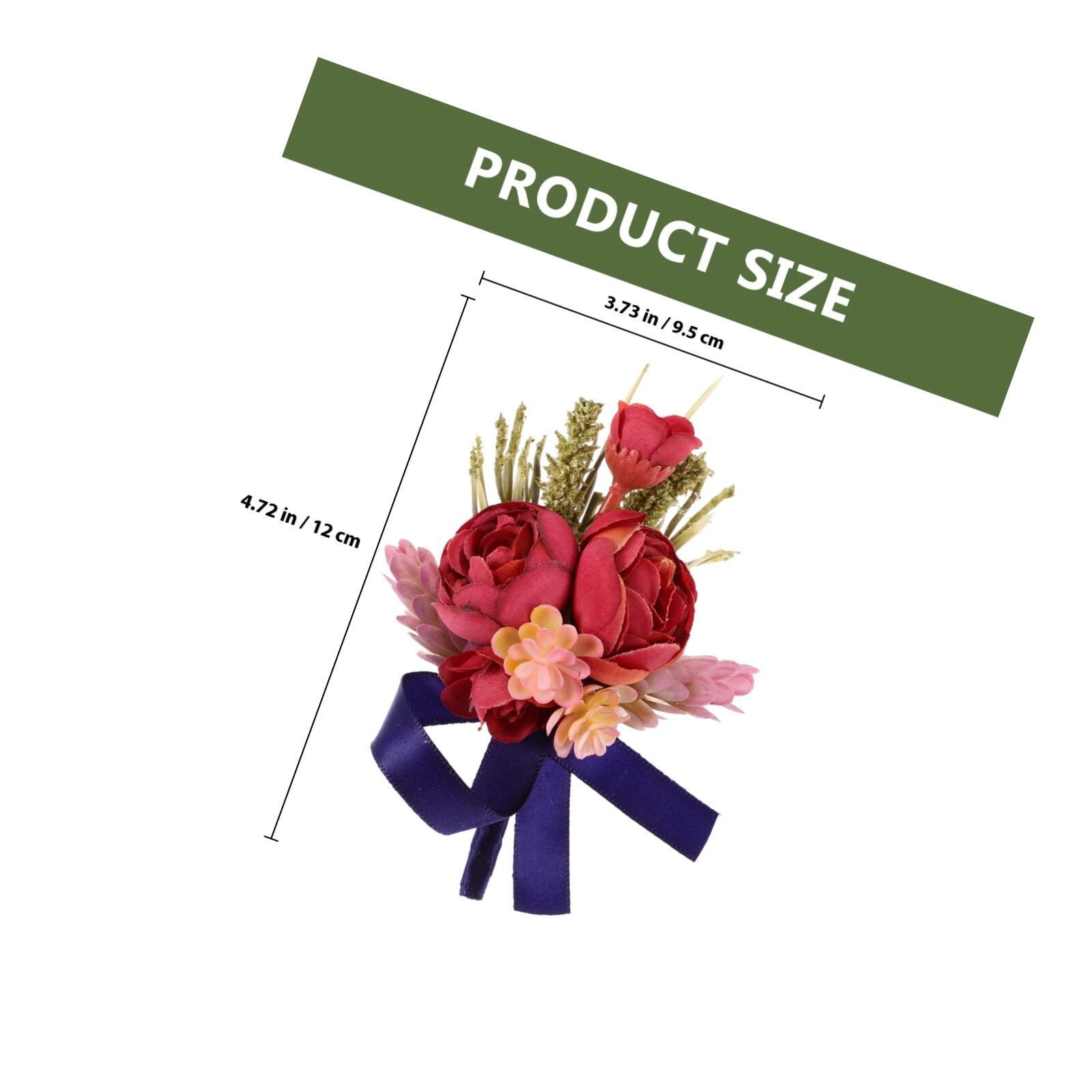 2Pcs Бутоньерка Из Искусственных Цветов Для Жениха И Подарма 12X9.5Cm