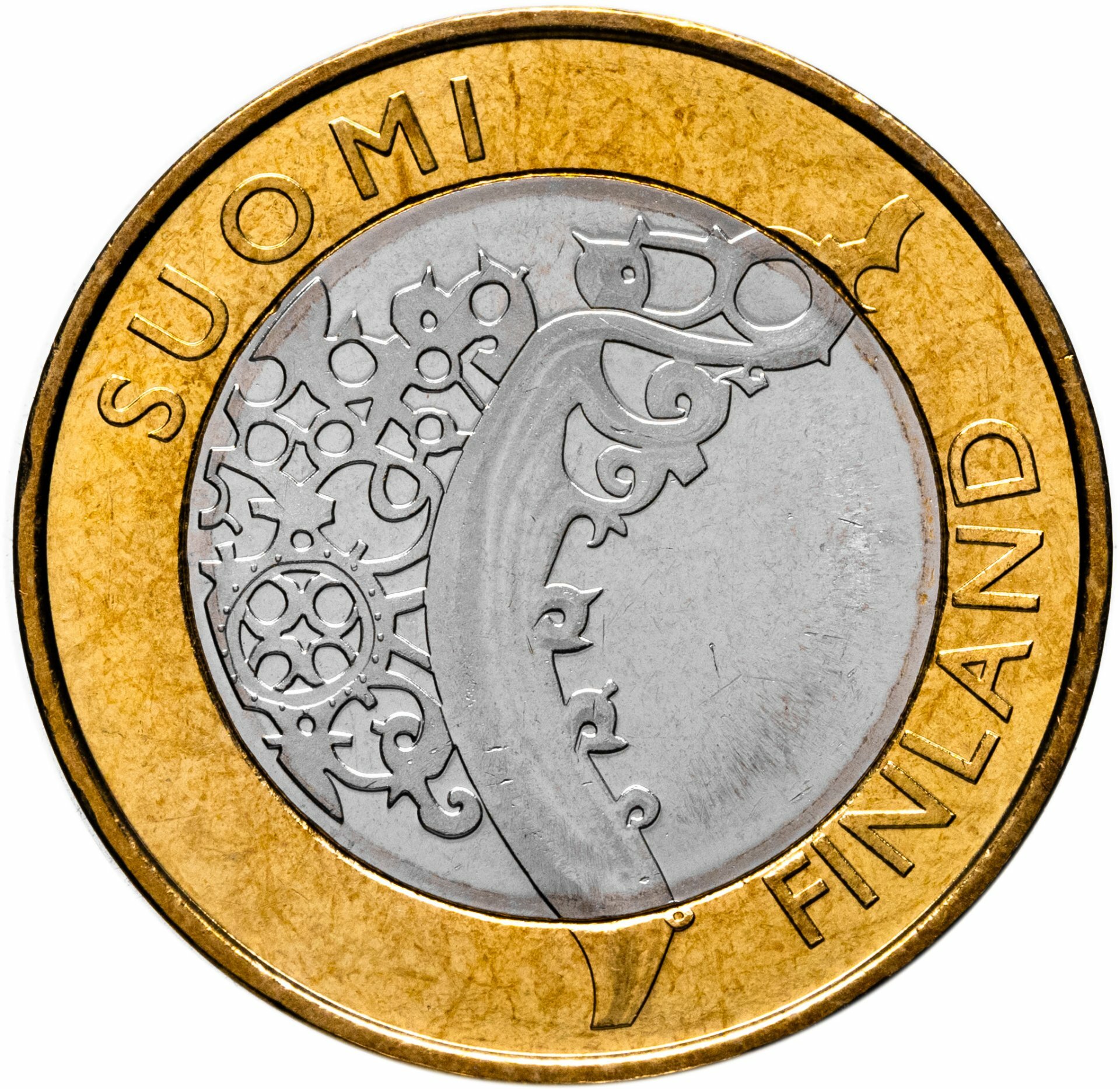 Финляндия 5 евро euro 2010 "Провинция Варсинайс-Суоми", Биметалл, в сохранности UNC