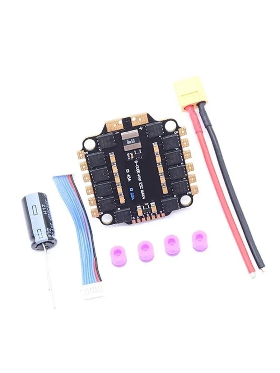 M1Плата ESC 4INI 60A С Поддержкой Бесщеточного Двигателя 3-6S