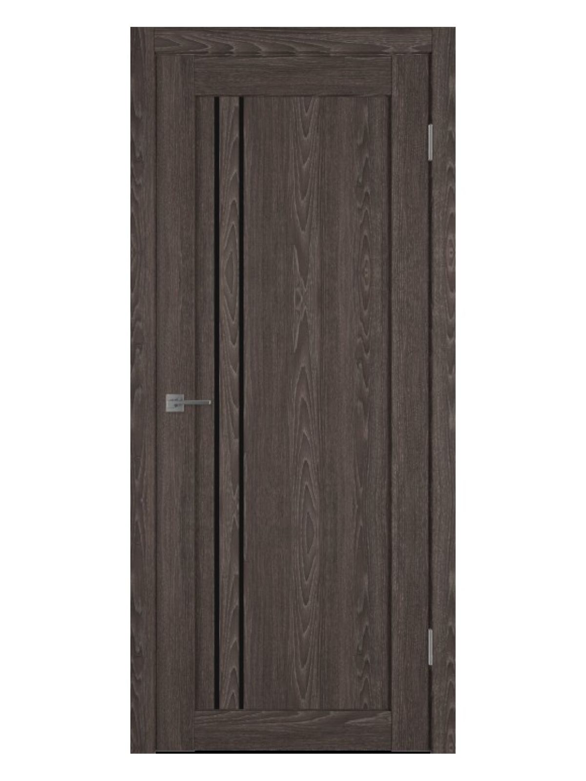 Дверь межкомнатная комплект с коробом и наличниками Атум Про 33 800*2300 Solid stratum (black gloss) нестандарт
