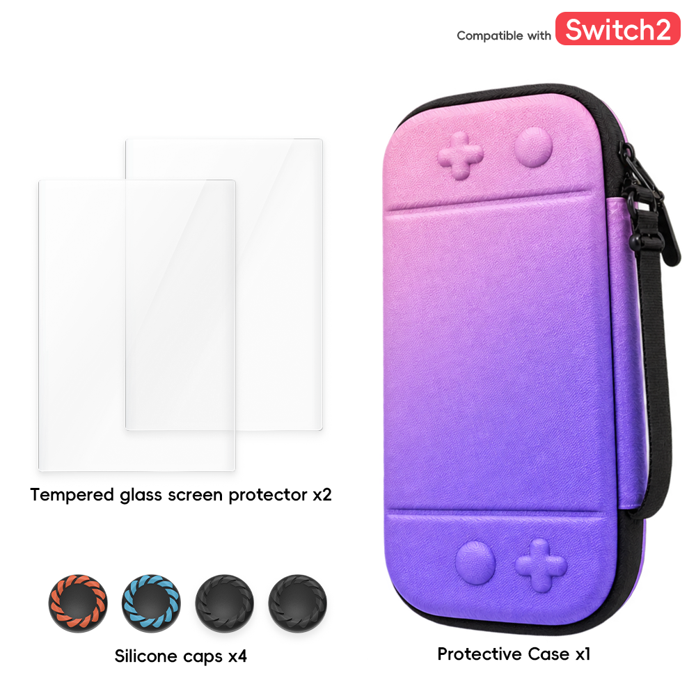 DATA FROG Чехол для консоли Switch 2, жесткий EVA дорожный кейс, защитный чехол и органайзер для Switch 2