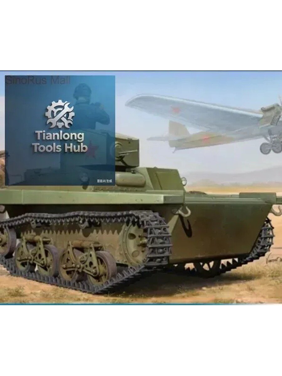 Сборная модель советского легкого танка T-37A Ижорского завода, стандартное исполнение модели