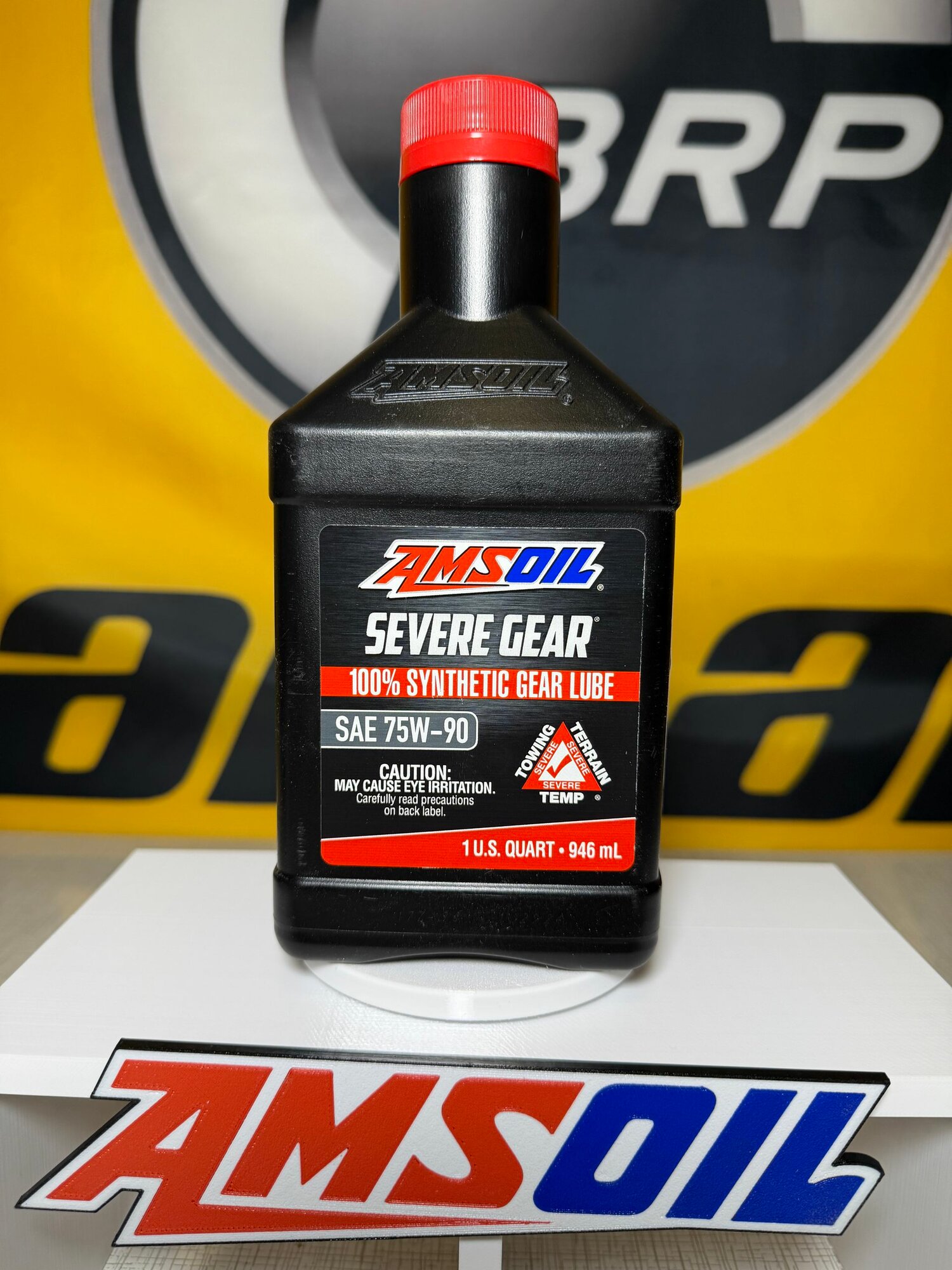 Масло трансмиссионное Amsoil Severe Gear 75W90 Synthetic, синтетическое, 0,946л