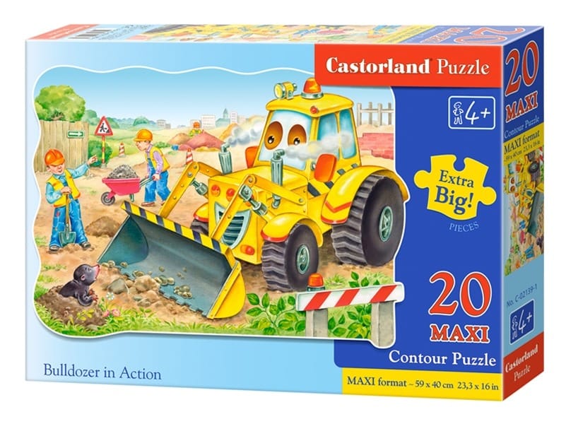 Пазл Castorland Бульдозер, maxi, 20 элементов