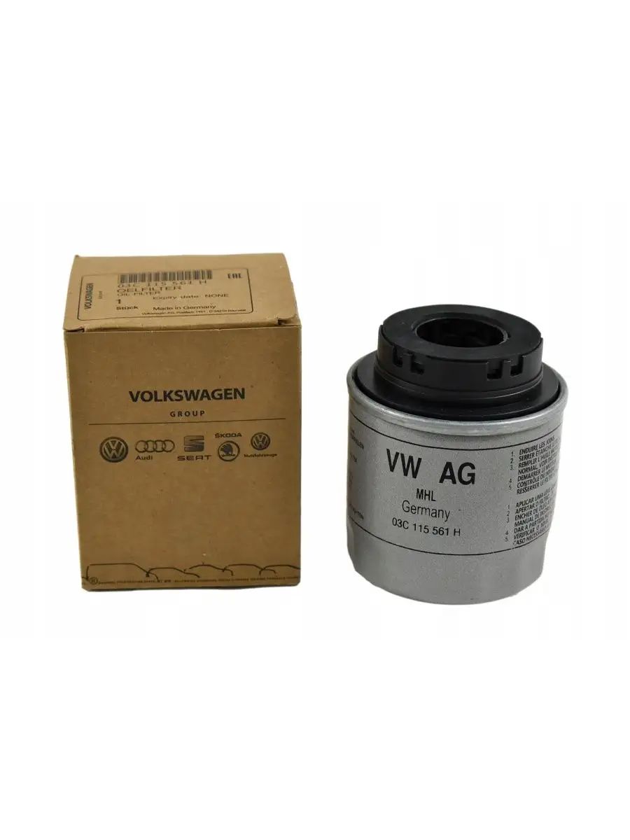 Фильтр масляный VAG 03C115561H (для двигателей 1.2-1.4 TSI) Audi A3 Skoda Fabia II Octavia II (A5) Rapid Volkswagen Golf V VI Passat (B6) Polo Sedan Tiguan I /кросс-номер MANN W 71294 /OEM 03C115561D