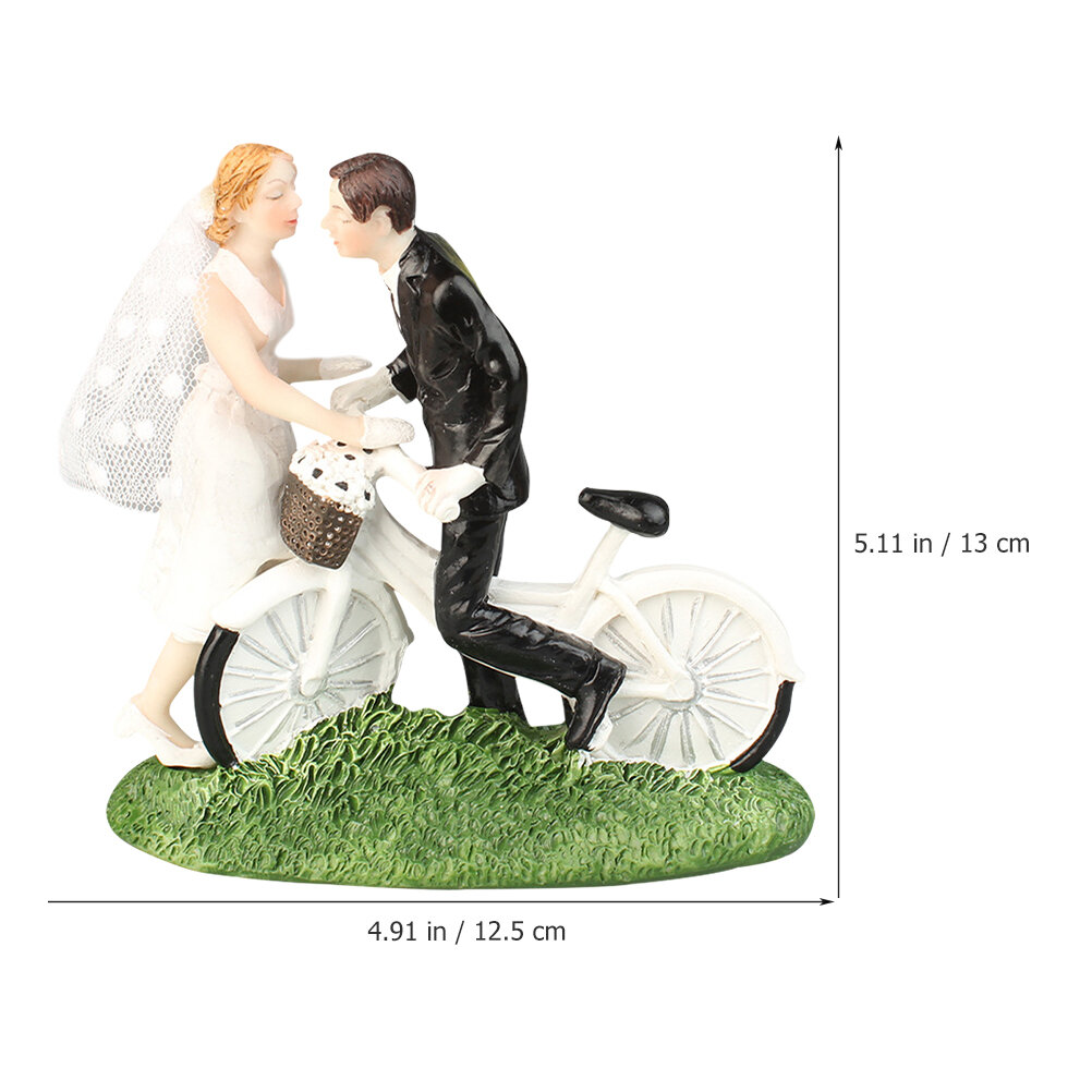 Свадебная Парная Статуэтка Жених И Невеста Белый Цвет 13x12.5cm