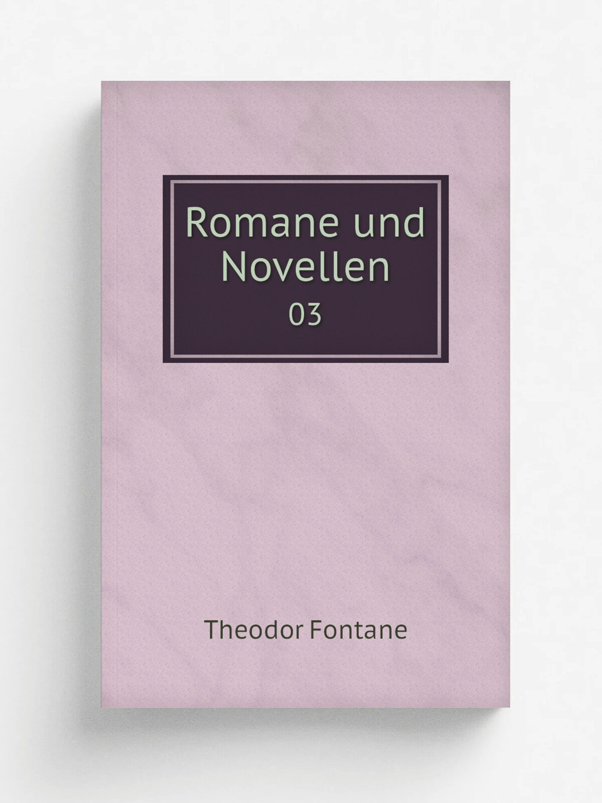 Romane und Novellen. 03 | Theodor Fontane | Berlin : F. Fontane | Репринт