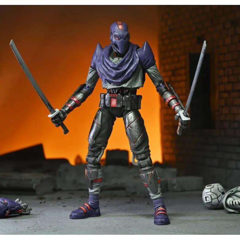 Черепашки ниндзя фигурки / FOOTBOT, Teenage Mutant Ninja Turtles: The Last Ronin, подвижные фигурки,18 см, NECA