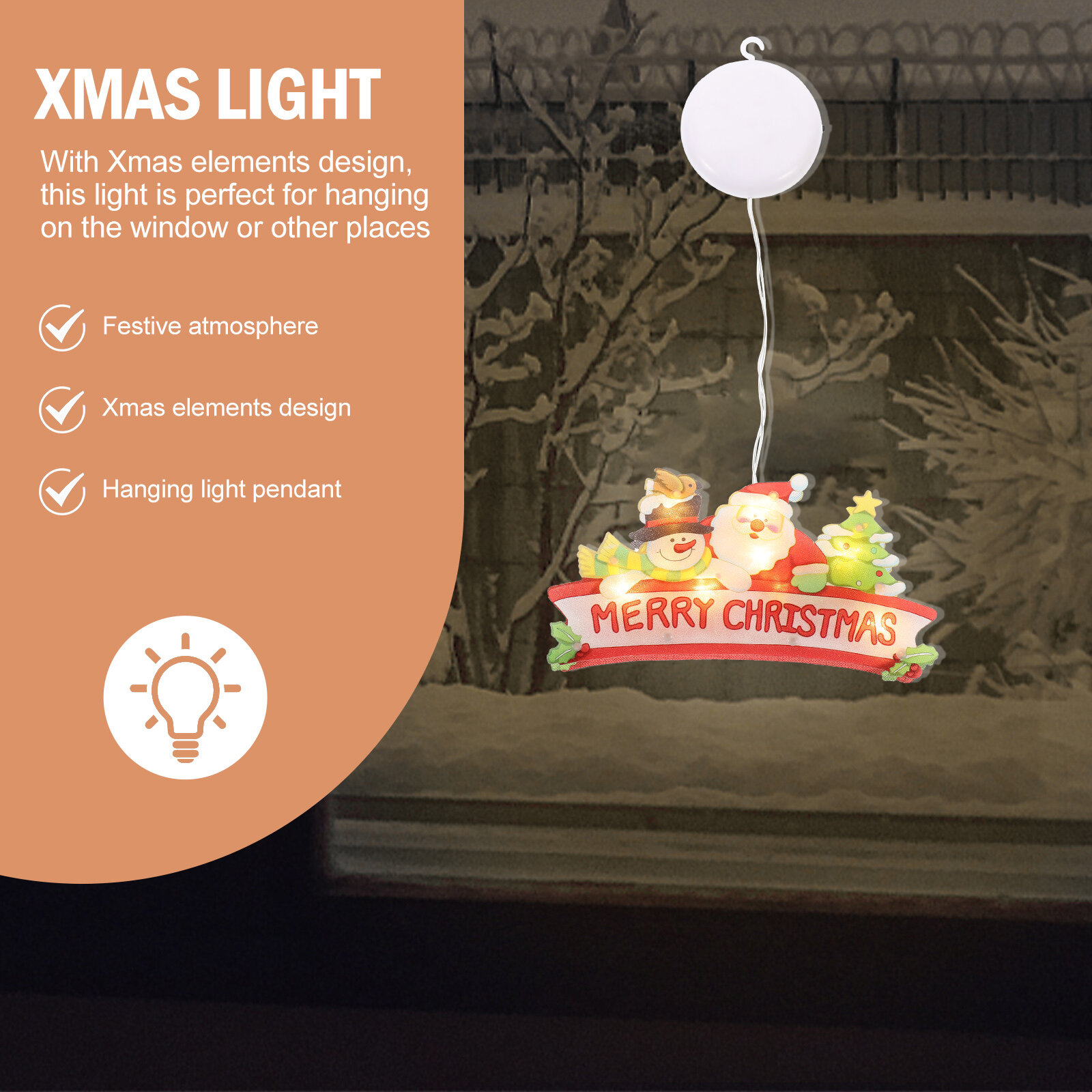 Светящаяся Гирлянда Для Окон С Подсветкой LED 1 Шт 25X13 7CM Декор Для Дома В Ассортименте Цветов