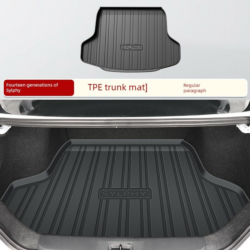 Коврик в багажник Nissan Sylphy E-POWER TPE для моделей 2022-2024 гг, обычной толщины