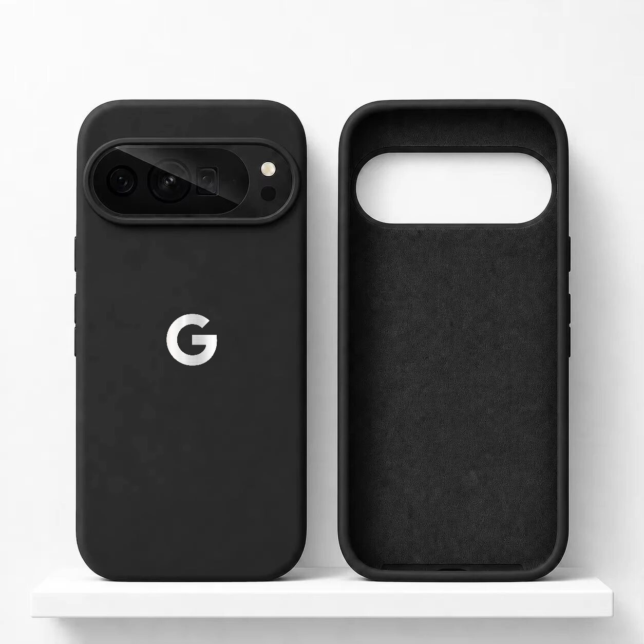 Оригинальный Силиконовый Чехол Silky Soft Touch Для Google Pixel — Google Pixel 9 Pro, Черный, black