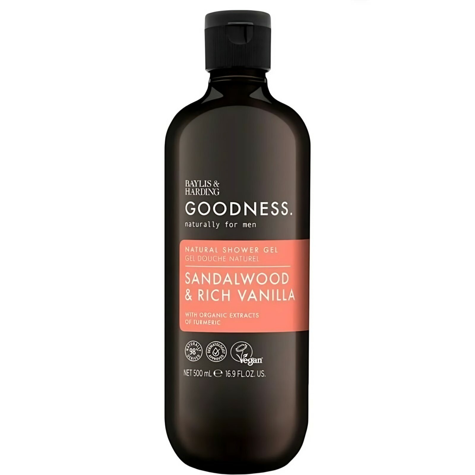 Baylis & Harding - Goodness Men Sandalwood & Rich Vanilla Shower Gel Гель для душа 500 мл