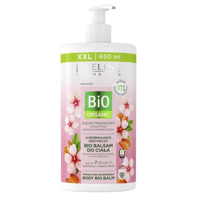 Бальзам для тела Eveline Cosmetics Bio Organic подтягивающе-питательный с миндальным маслом, 650 мл