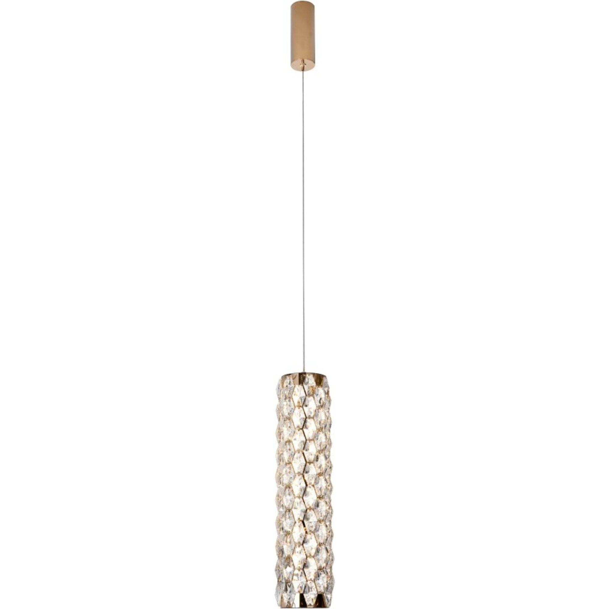 Подвесной светильник Stilfort Rhombus 4040/03/01P, LED 25 Вт, золото матовое/прозрачный