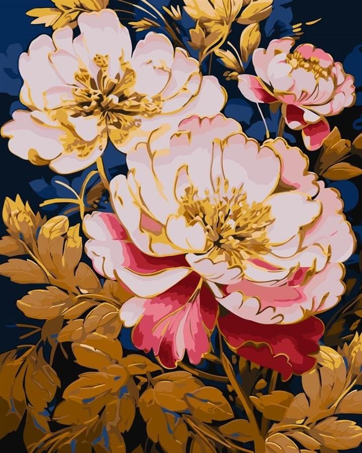 Набор для рисования по номерам Ideyka Розовая симфония, 40x50 см