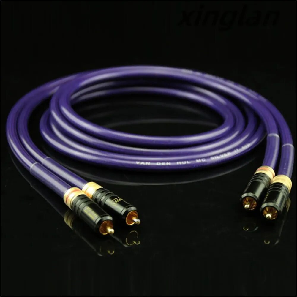 Van den Hul Аудиокабель RCA/RCA, 0.75 м, фиолетовый