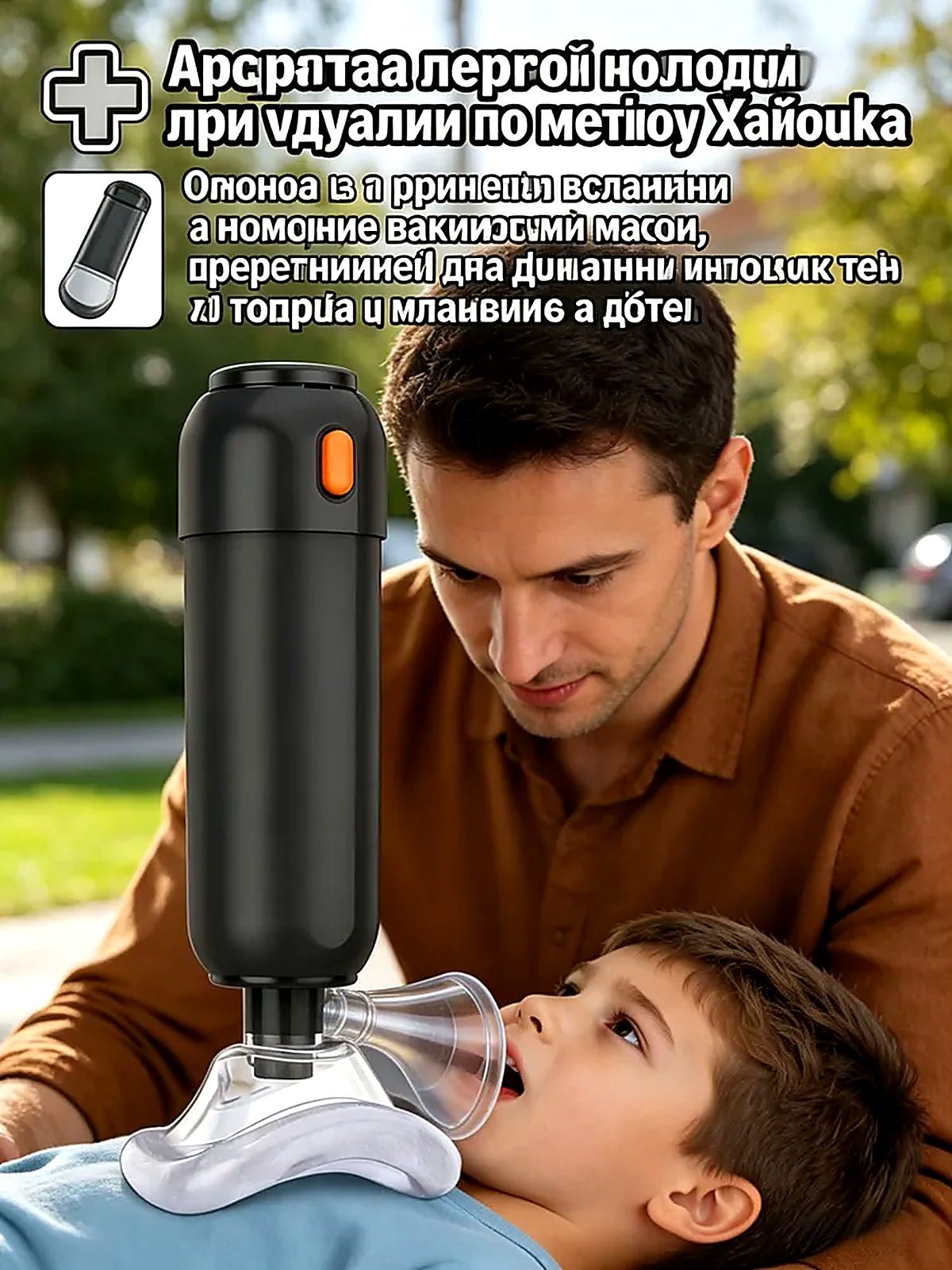 Респиратор профессиональныйПоходная аптечка Устройство от удушья, когда подавился 1 шт.