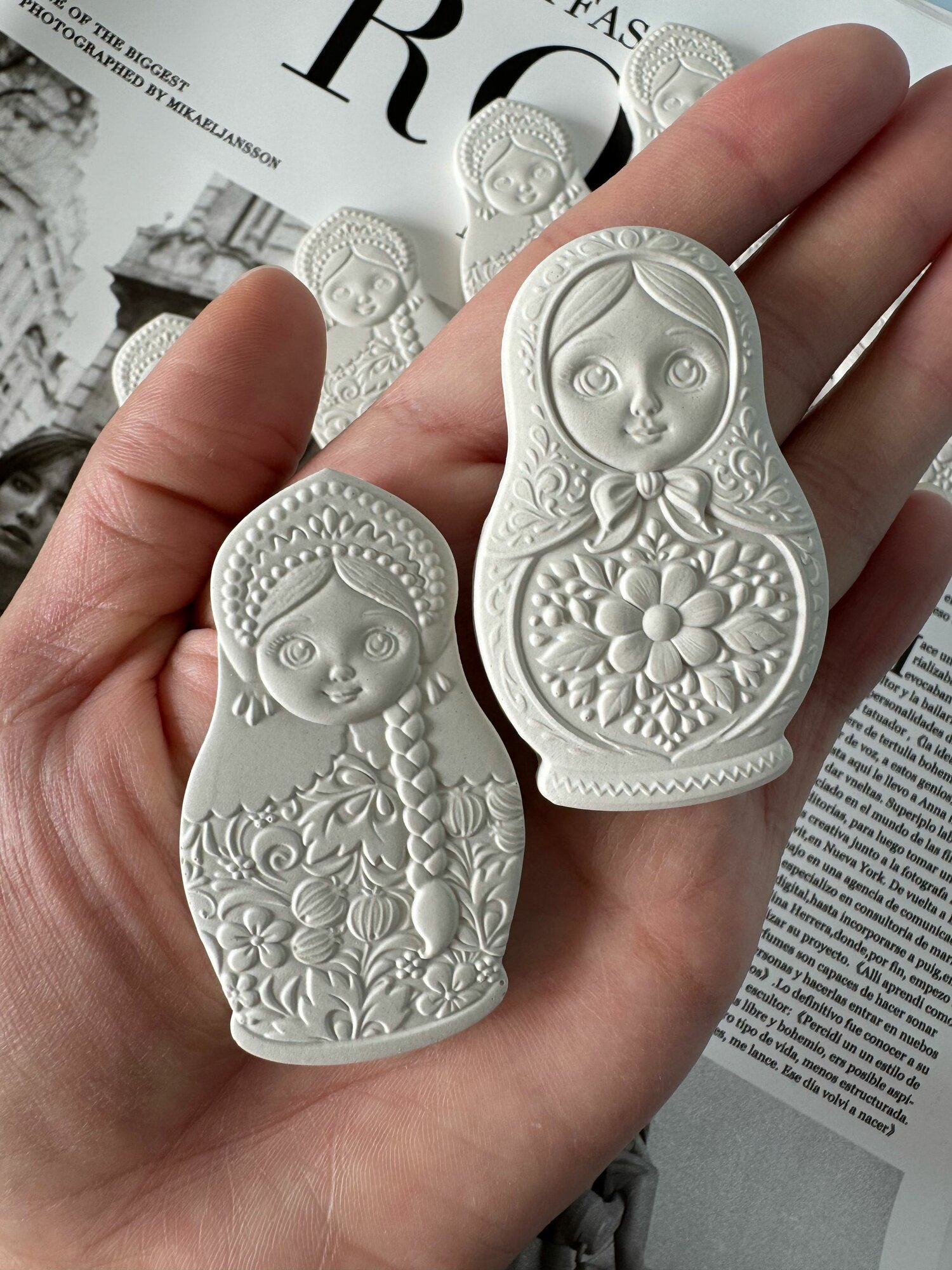 Фигурки Матрешки для раскрашивания, 10 штук