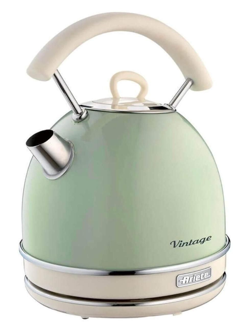 Электрический чайник Ariete 00C287704AR0 Vintage Cream/зеленый