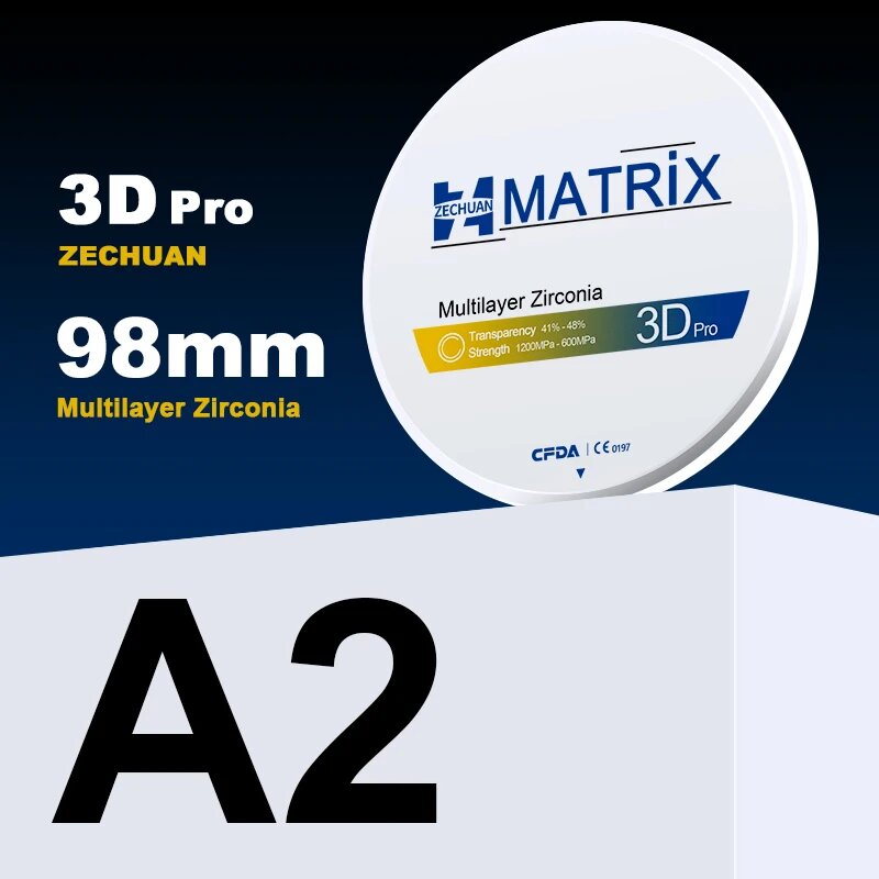 Циркониевый блок MatrixZir 3D Pro Zechuan Matrix 98 мм 98x18mm, A2