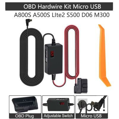Для 70mai бд Hardwire Kit кабель питания Micro USB для 70mai 4K A800S A500S S500 M300 LIte2 для Dash камеры низкого напряжения защиты