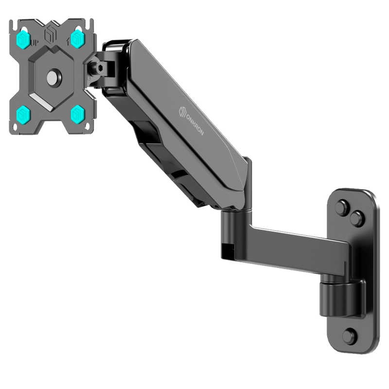 Кронштейн настенный для Onkron ONKRONG150BLACK, крепление настенное, до 34 ″, нагрузка до 8 кг ONKRONG150BLACK