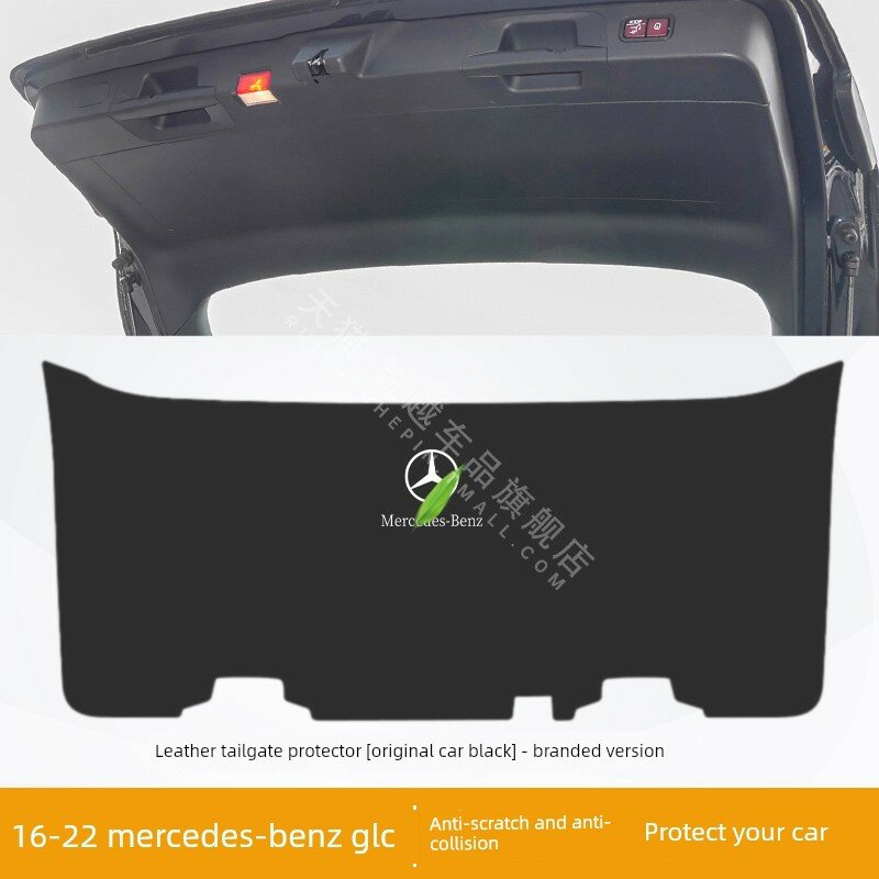 Mercedes GLC 2016-2022 Zadnyaya Krysha Kozhanyy Zashchitnik Anti-Scratch Originalnyy Cherny Polnyy Kleevyy Sloy