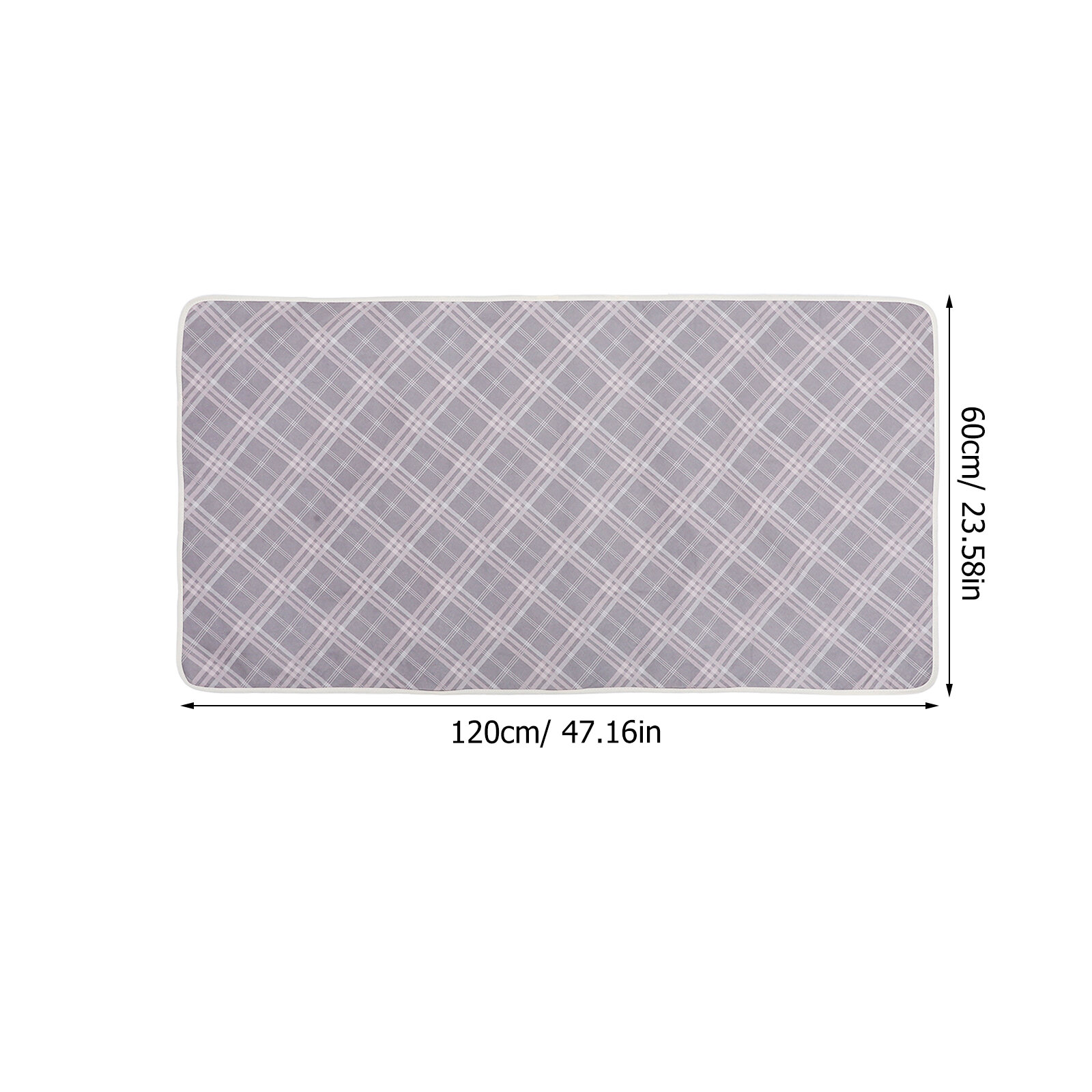 Подстилка Для Клеток Маленьких Животных Размер 120.00X60.00X0.10Cm Серый Цвет