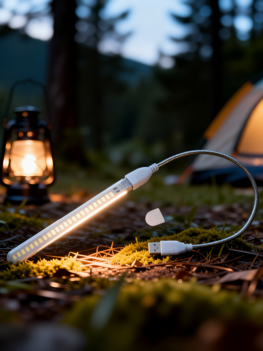 Портативная LED Лампа На USB С 24 Диодами Белый Свет Вес 0.5 Кг