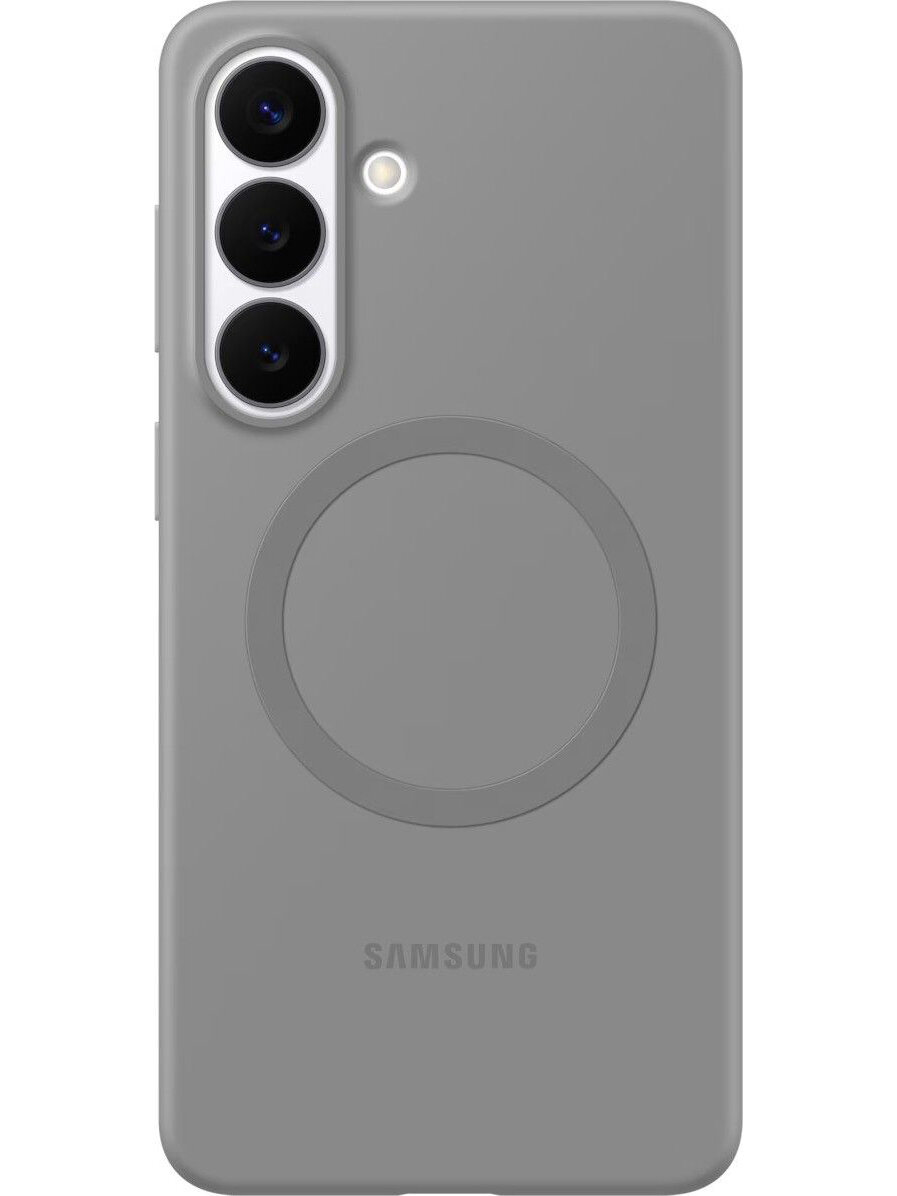 Чехол Samsung Silicone Magnet Case S26+ серый