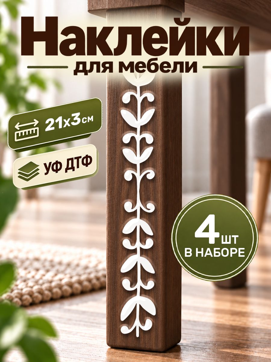 Интерьерные наклейки на мебель для декора