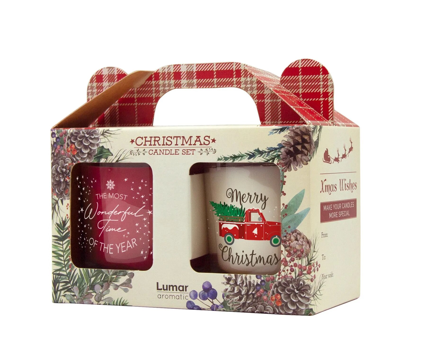 LUMAR Подарочный набор из двух арома-свечей Christmas Set 2x130g