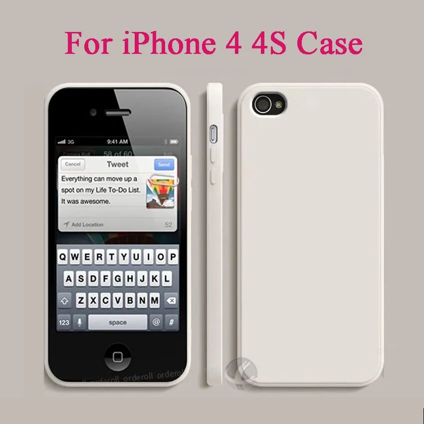 Чехол для iPhone 4/4S белый
