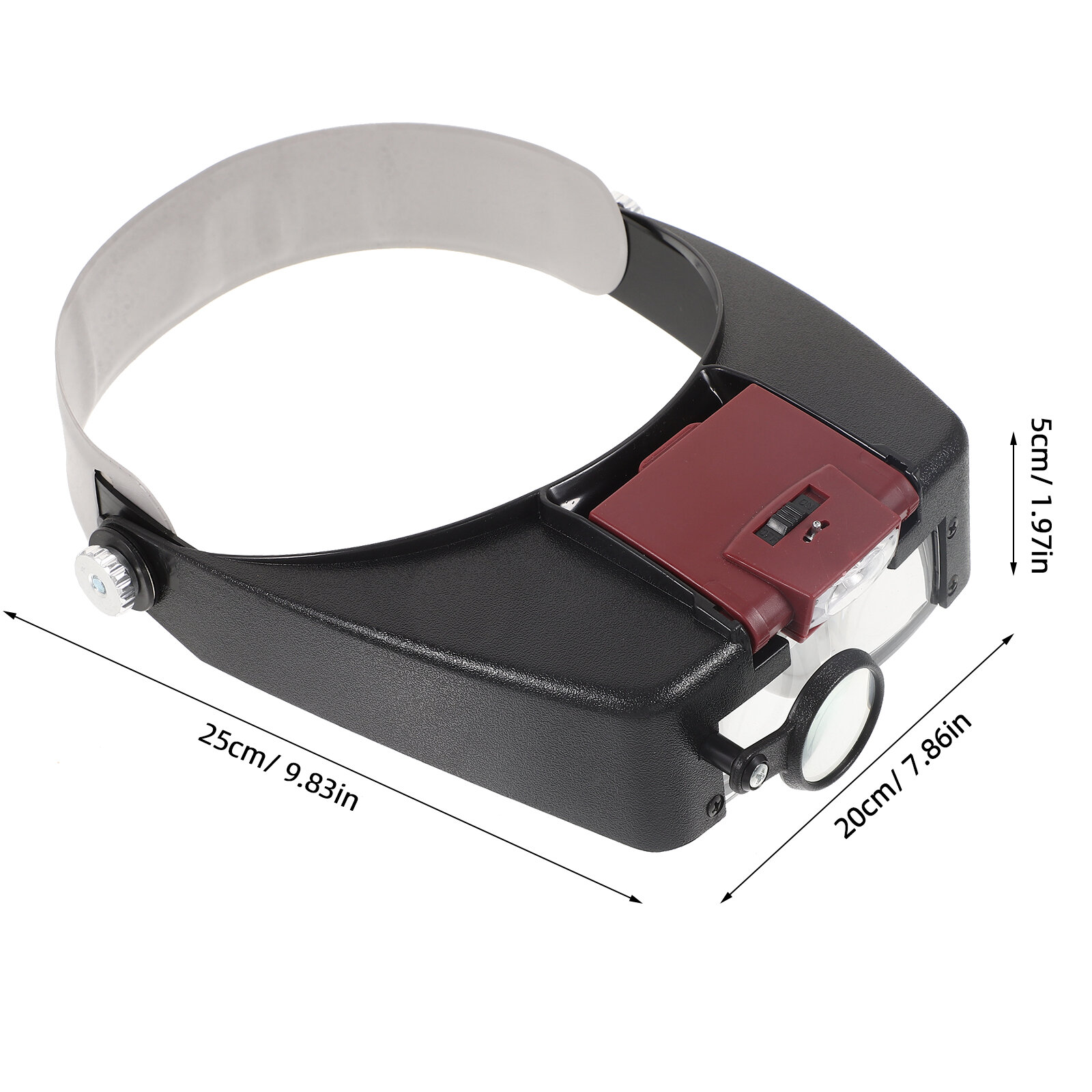 Лупа С Microscope С 2 LED Освещением На Голову Размер 25.00X20.00X5.00Cm