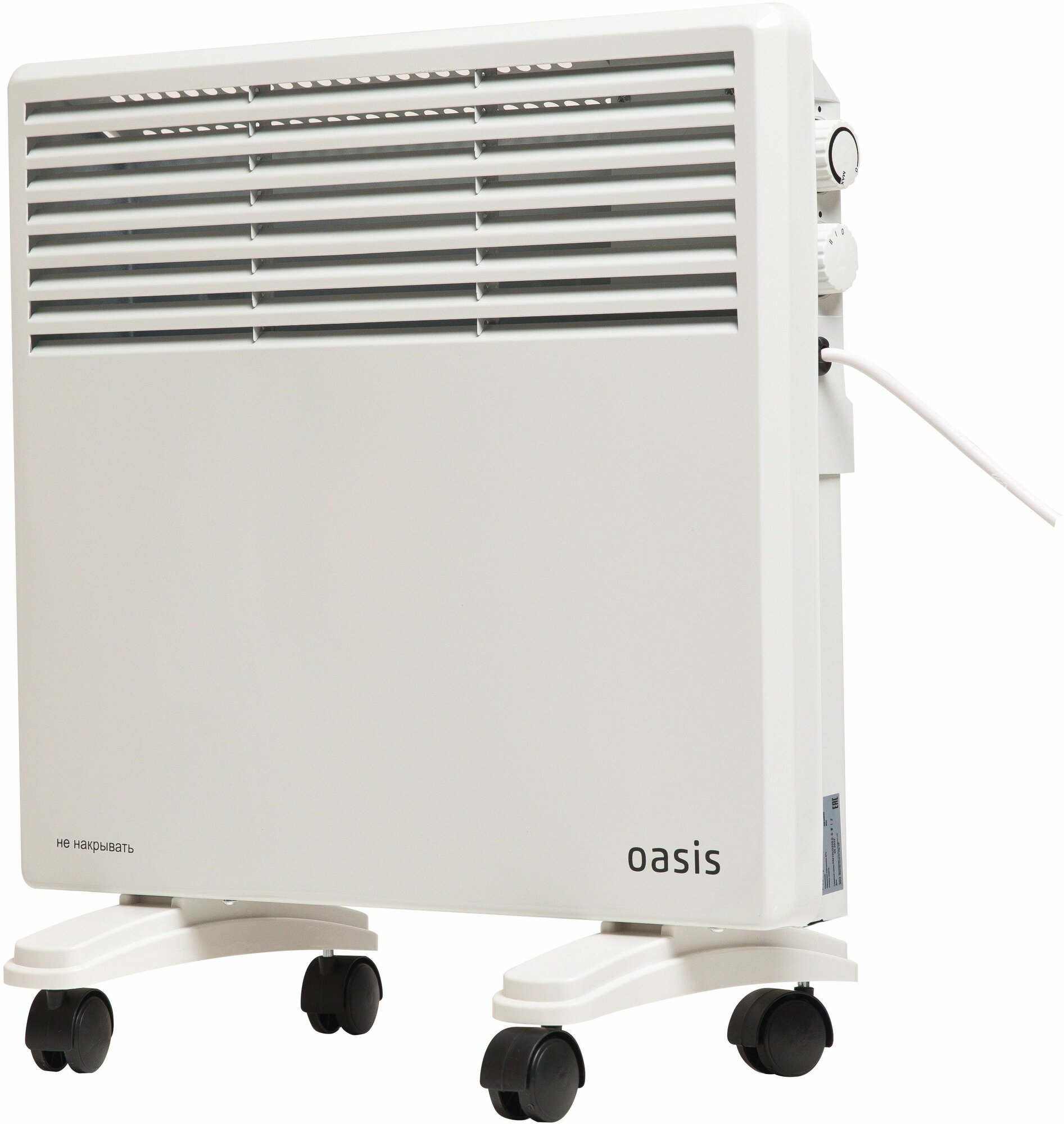 Конвектор OASIS KM-20, 2000Вт, белый