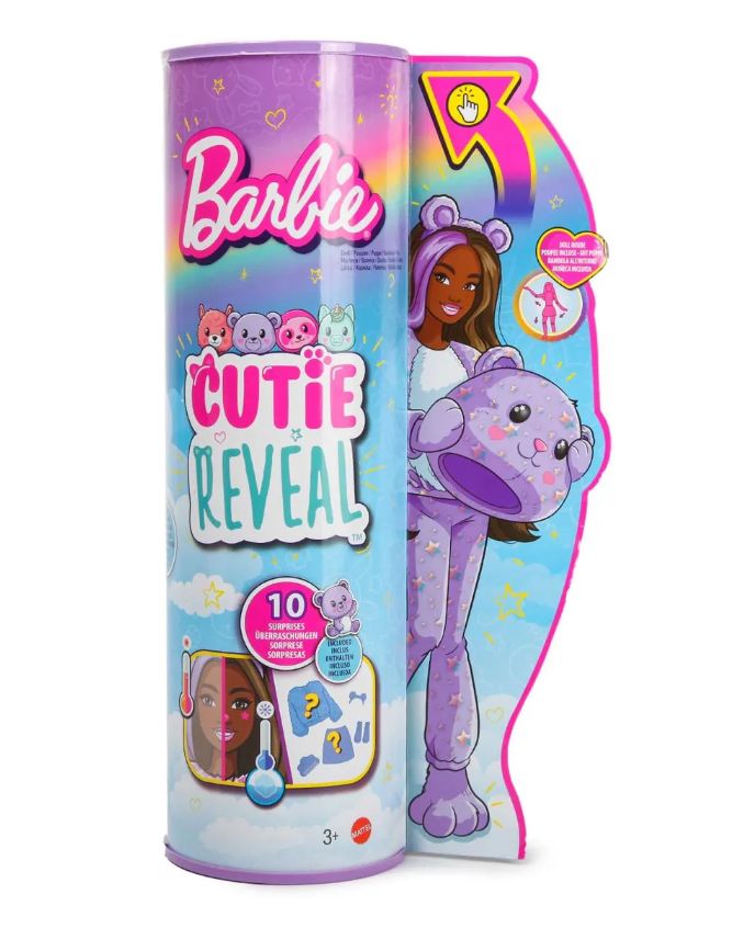 Кукла Barbie Cutie Reveal Милашка-проявляшка Медвежонок HJL57